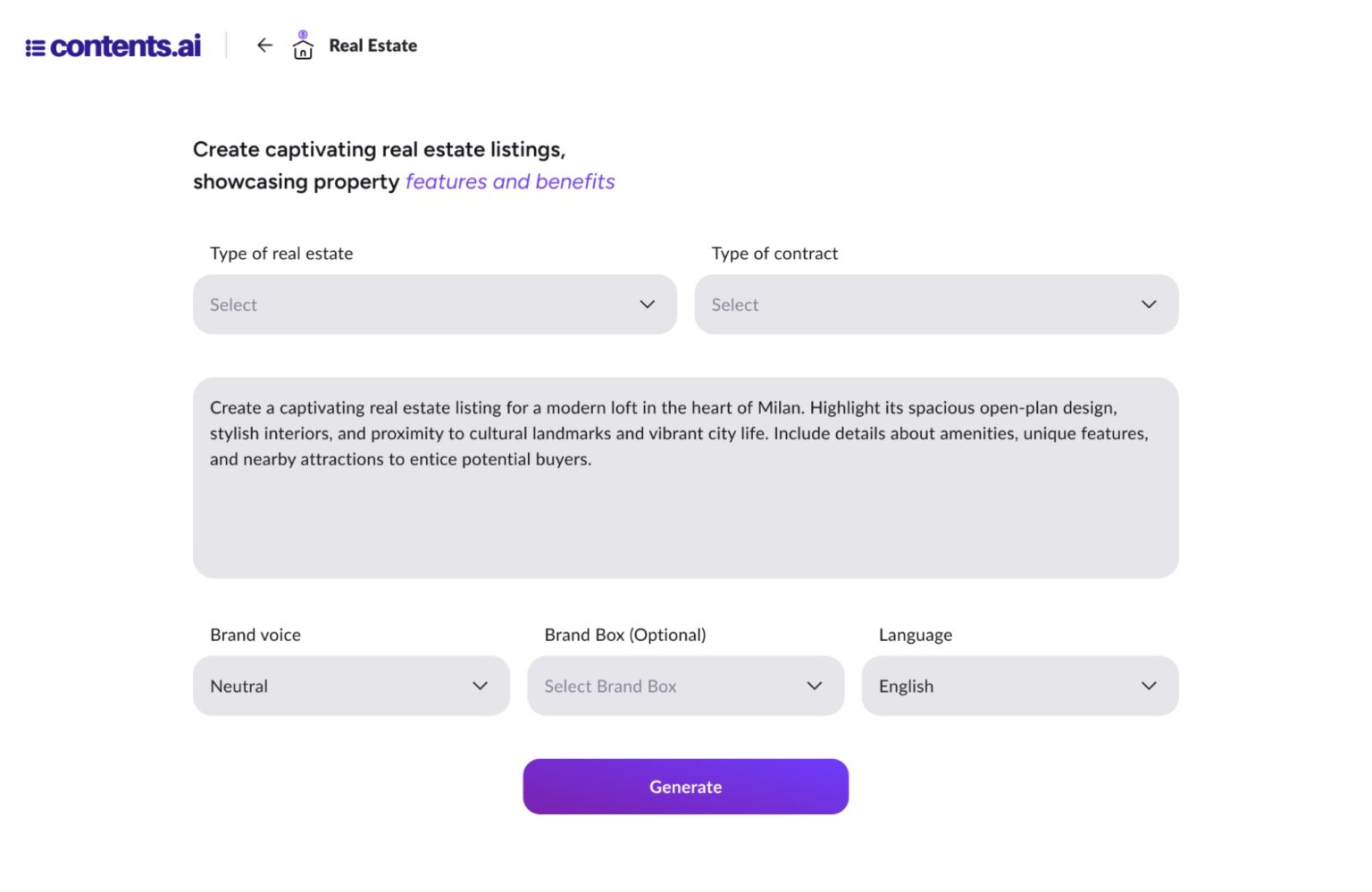 Guide to the Real Estate Ad Tool in Contents - Contents.com